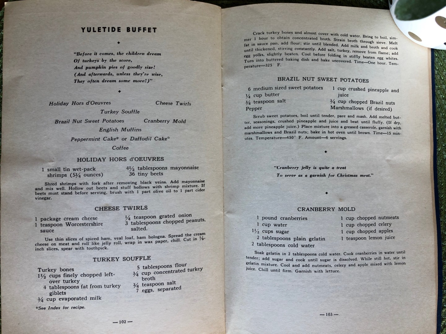 Christmas Menus – History in the Kitchen