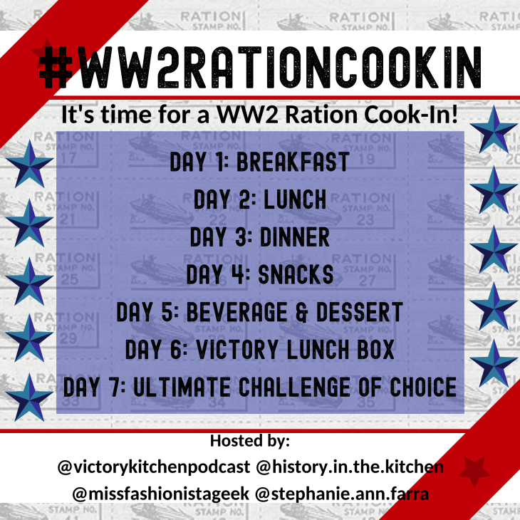 WW2 Ration Cook-in: Snacks – History in the Kitchen