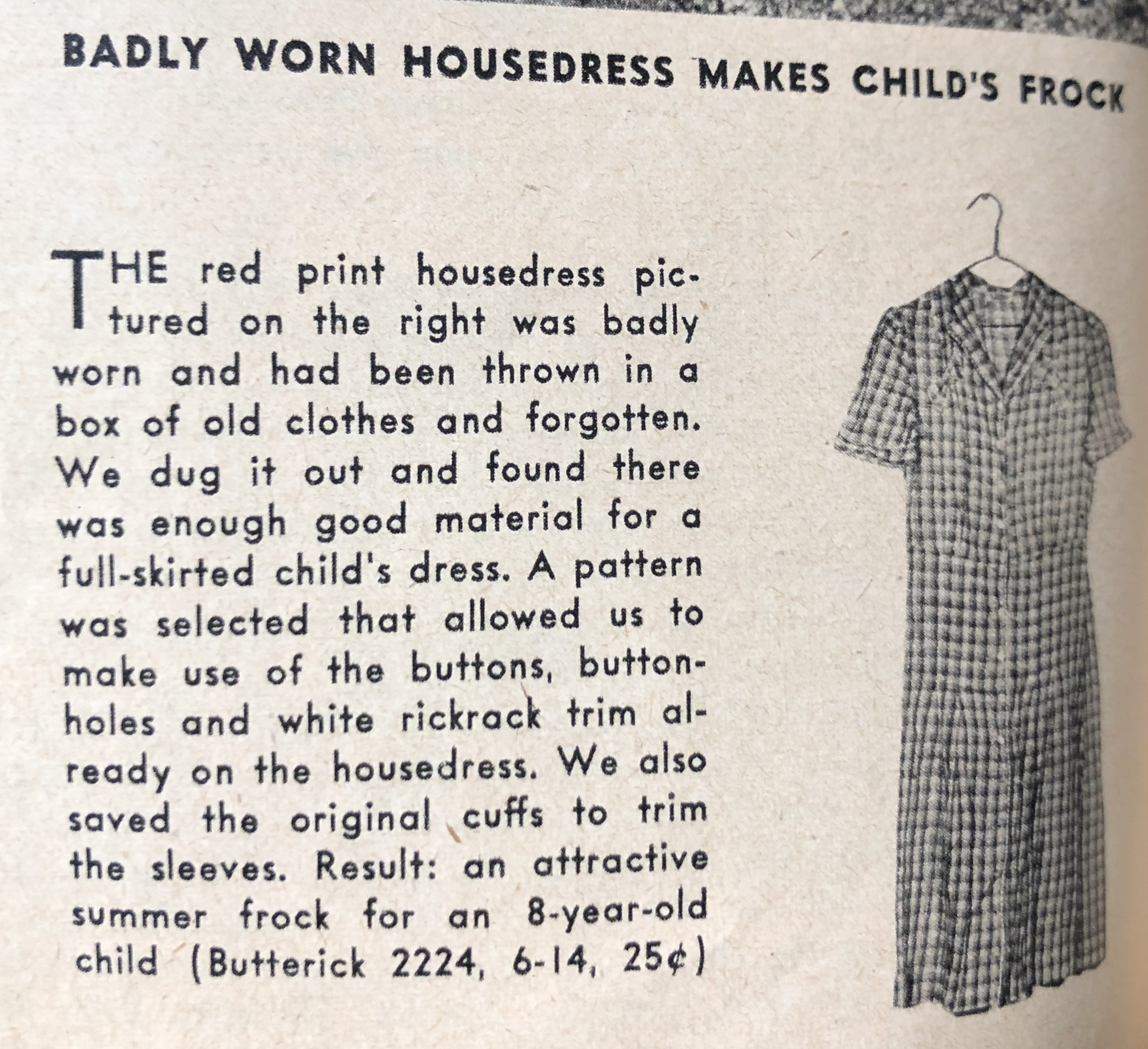 Using What You Have: Clothing – History in the Kitchen