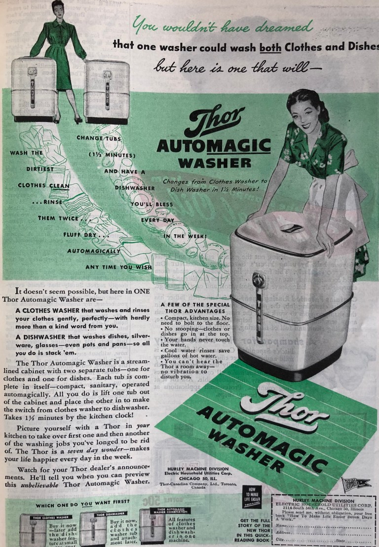Washing Machines, 1940s Style – History in the Kitchen