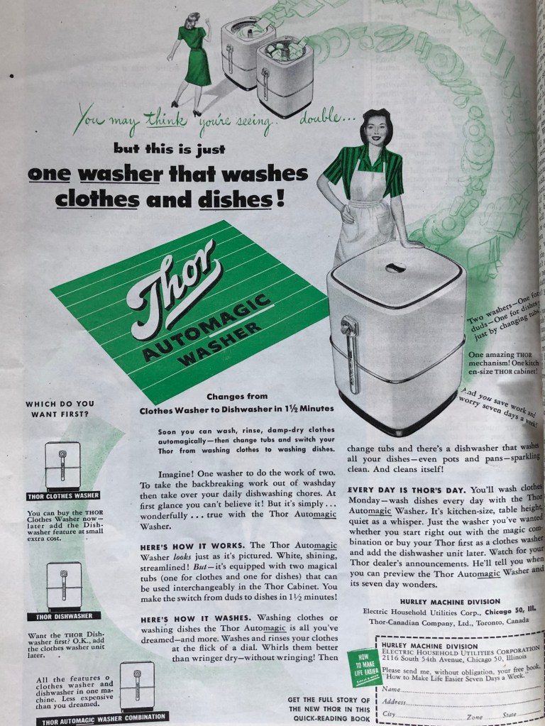 Washing Machines, 1940s Style – History in the Kitchen