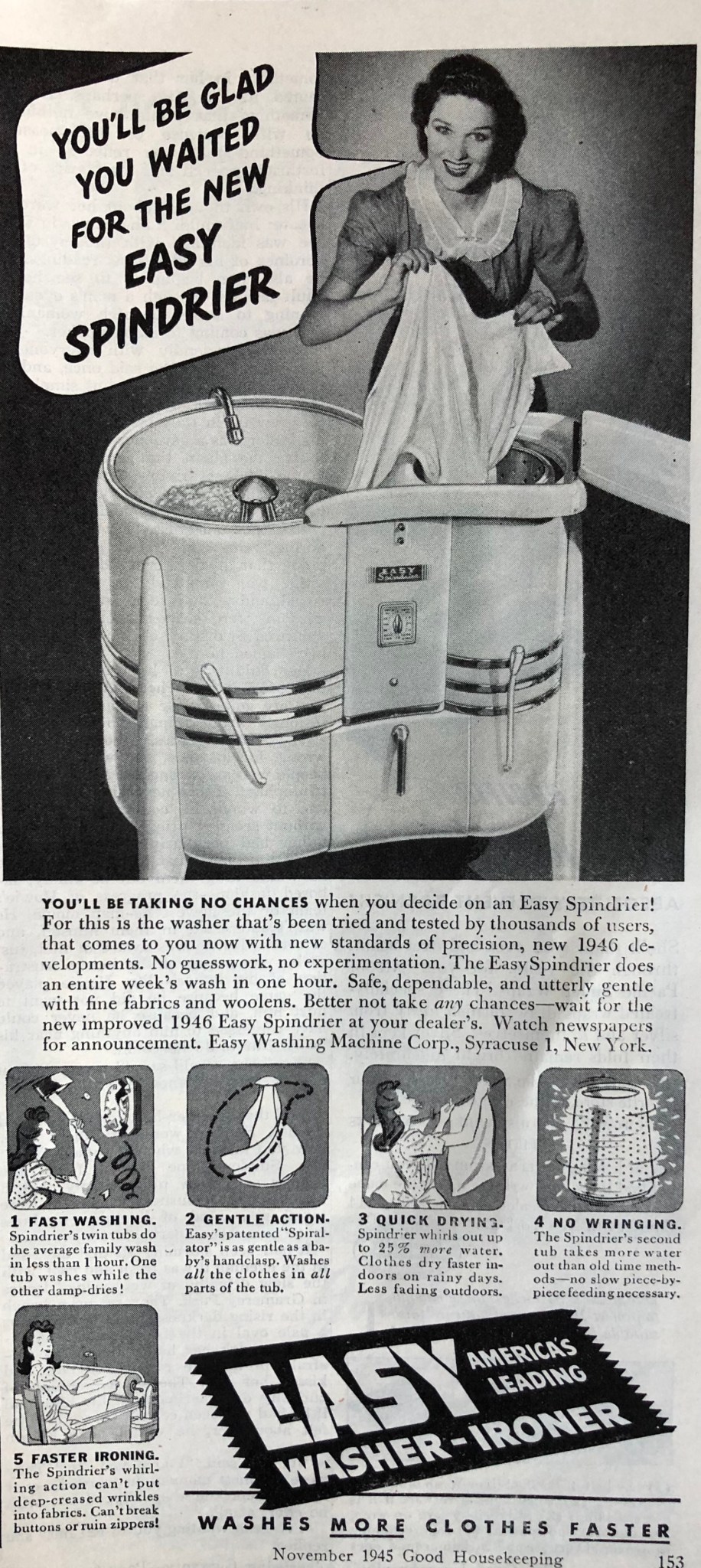 Washing Machines, 1940s Style – History in the Kitchen
