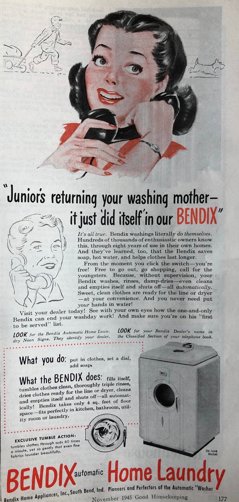 Washing Machines, 1940s Style – History in the Kitchen