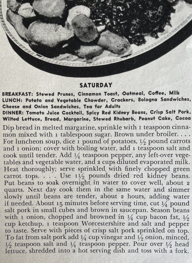 First Monday Menu: Feeding Your Family in 1942 – History in the Kitchen