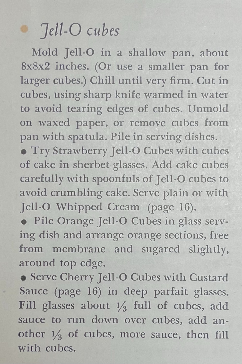 Dessert Magic – History in the Kitchen